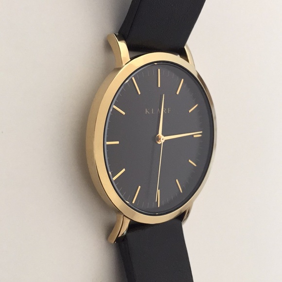 Klarf | Accessories | Klarf Classic Gold Black Watch | Poshmark